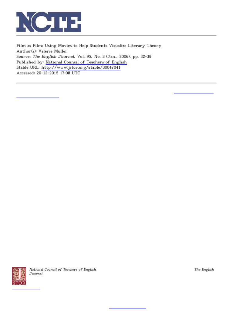 Using Film to Teach Literary Theory | PDF | Moby Dick | Ishmael (Moby Dick)