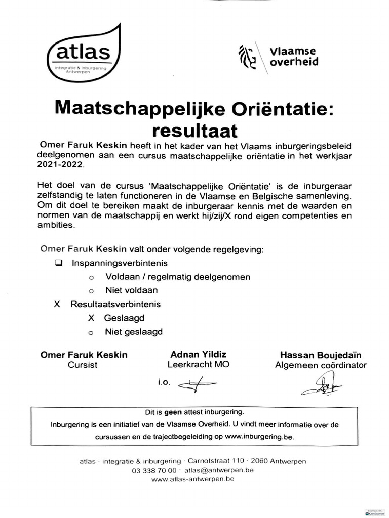 Maatschappelijje Orientatie Resultaat | PDF