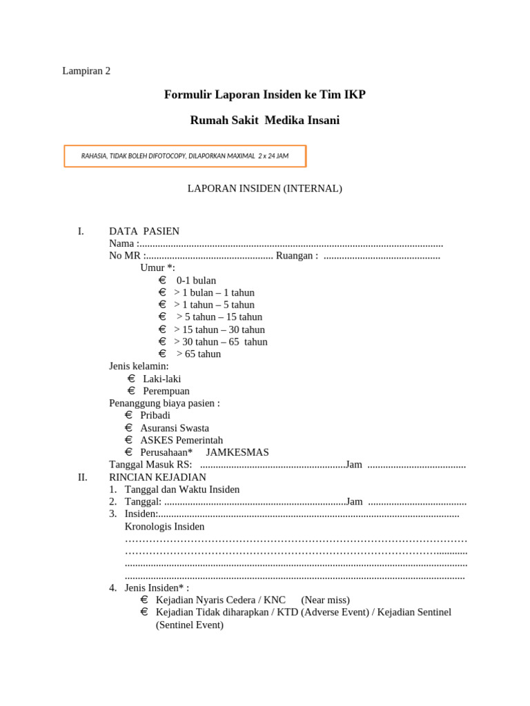 lampiran 2 Form IKP | PDF