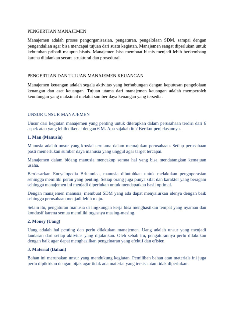 Materi Ujian Kompre | PDF