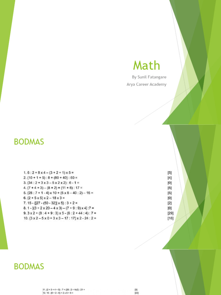 Math lecture | PDF