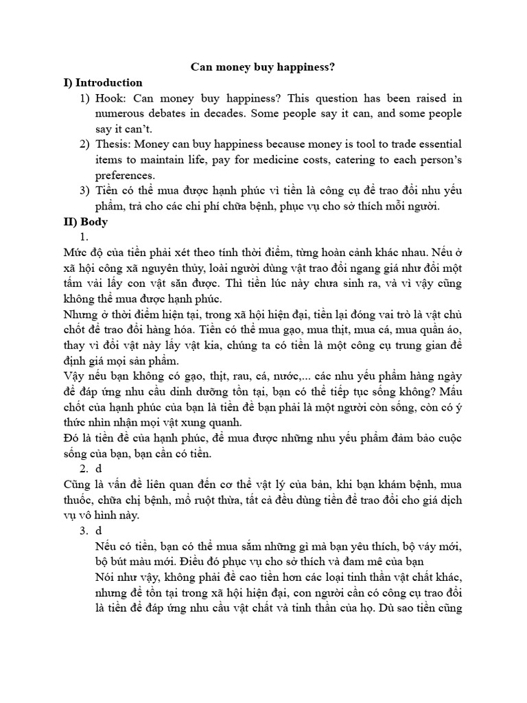 Can Money Buy Happiness | PDF