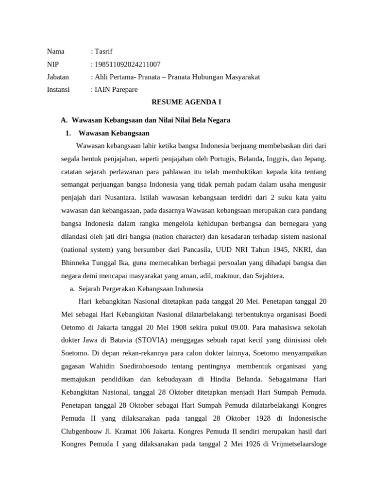 Resume Jurnal PPPK Tasrif | PDF