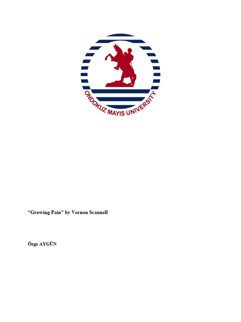 "Growing Pain" Poem Analysis | PDF