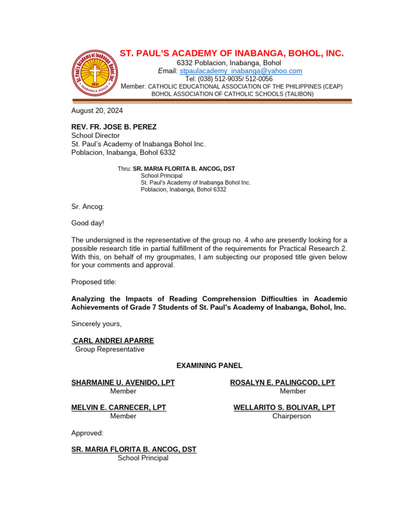 Title Hearing Letter CARL | PDF