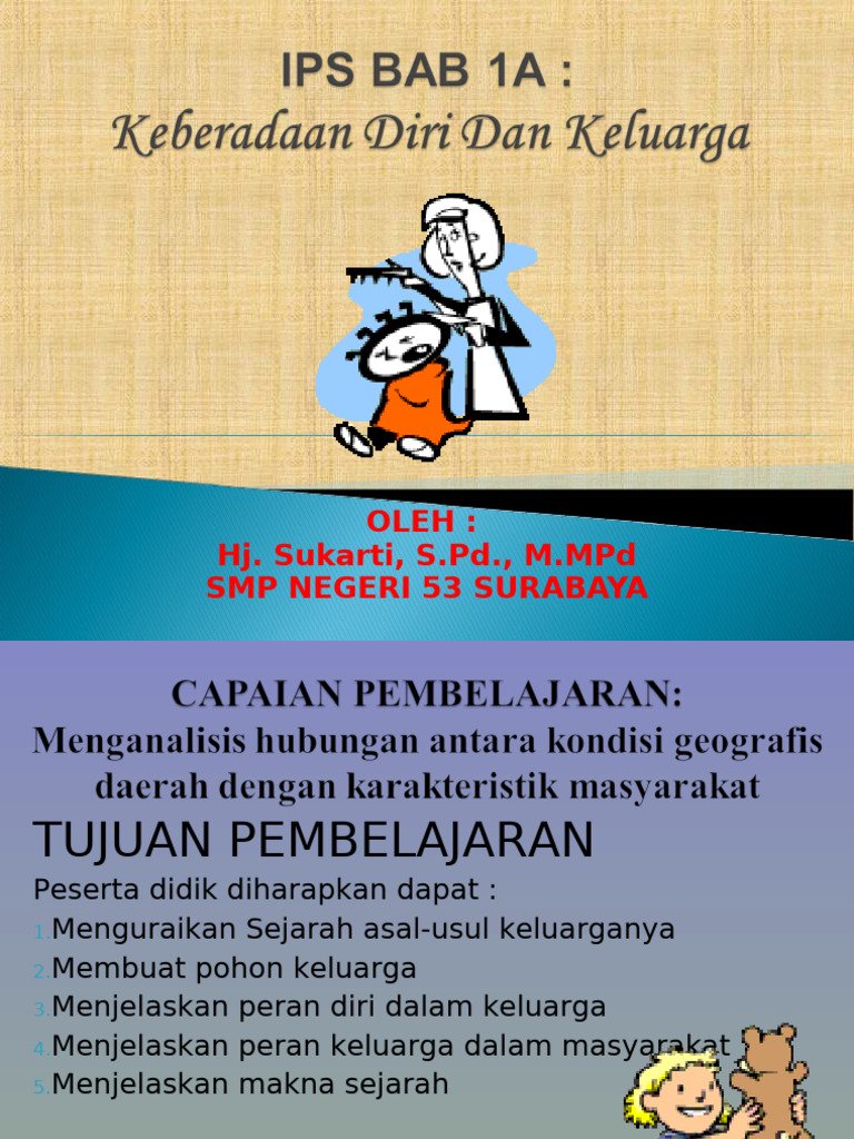 Ips Bab 1a-Keberadaan Diri Dan Lingkungannya | PDF