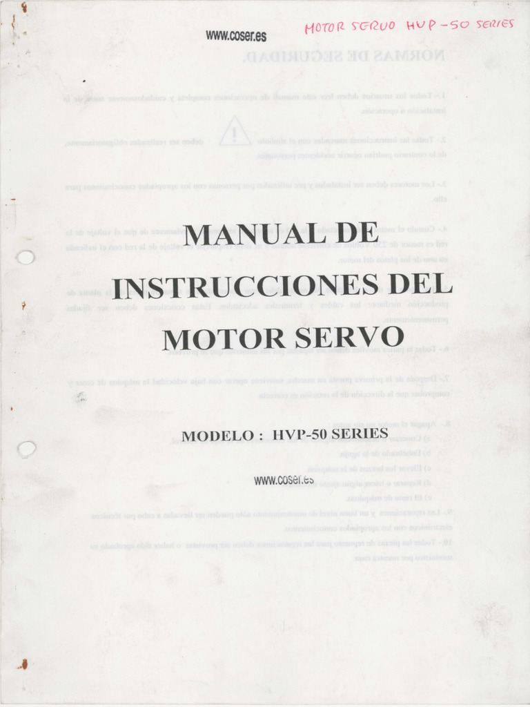 Motor Ho-Hsing hvp-50 | PDF