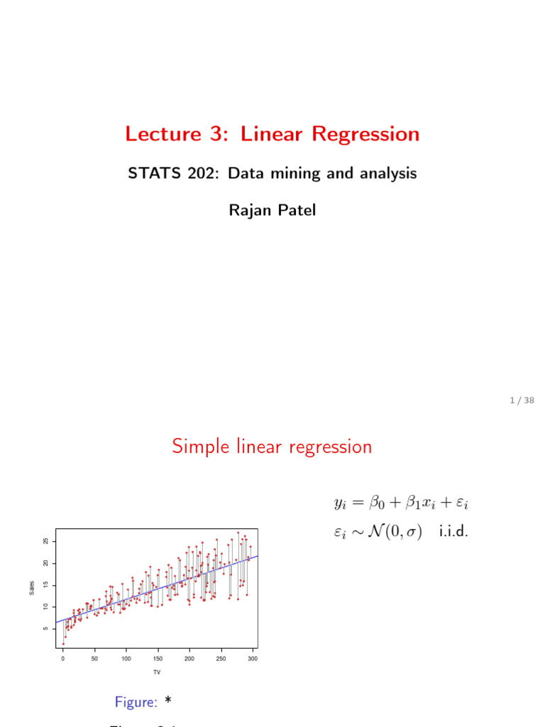 lec3 | PDF | Errors And Residuals | Dependent And Independent Variables