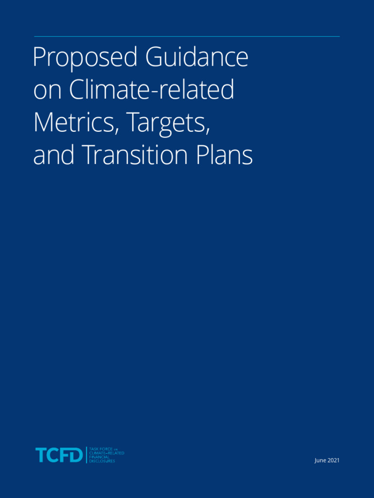 2021-TCFD-Metrics Targets Guidance | PDF | Risk | Business