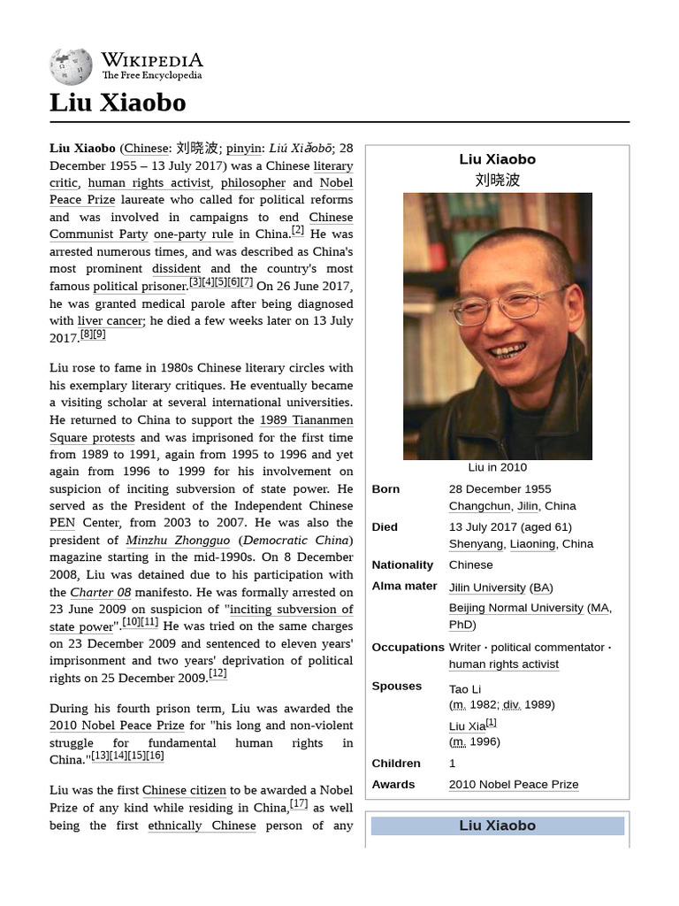 Liu Xiaobo | PDF