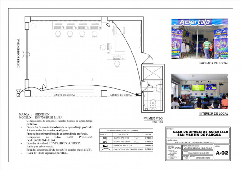 Plano de Ubicación de Las Cámaras | PDF