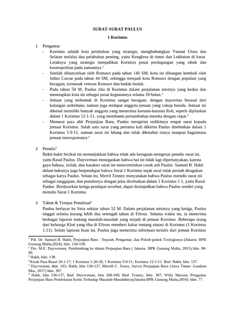 PPB Surat Paulus | PDF