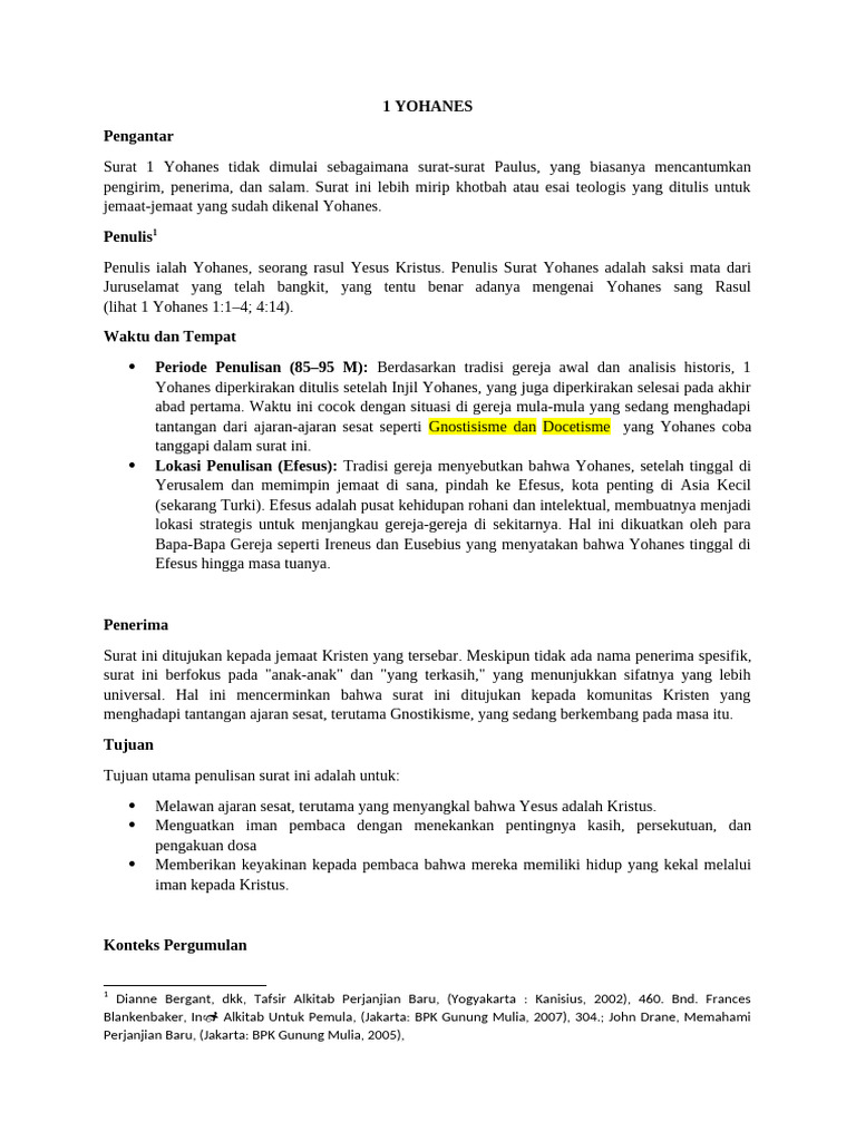 1 Yohanes | PDF