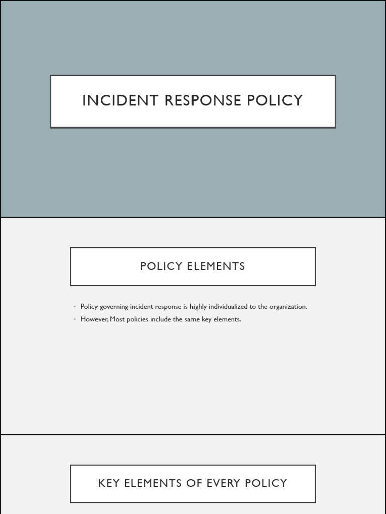 Incident Response Policy | PDF | Policy | Incident Management