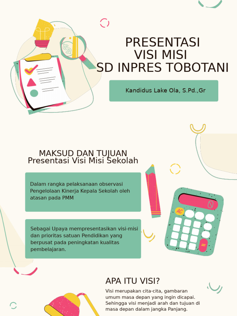Presentasi Visi Misi Sekolah | PDF