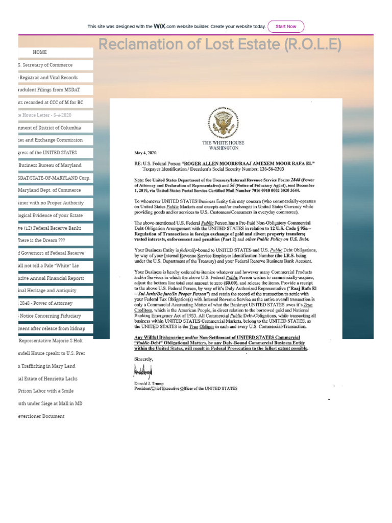 White House Letter-1 | PDF