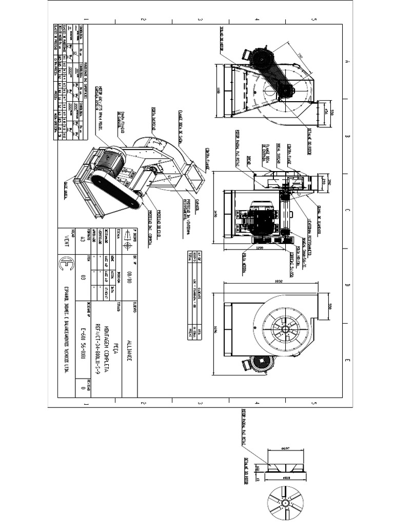 E-601 56-0101 Montagem Ventilador | PDF