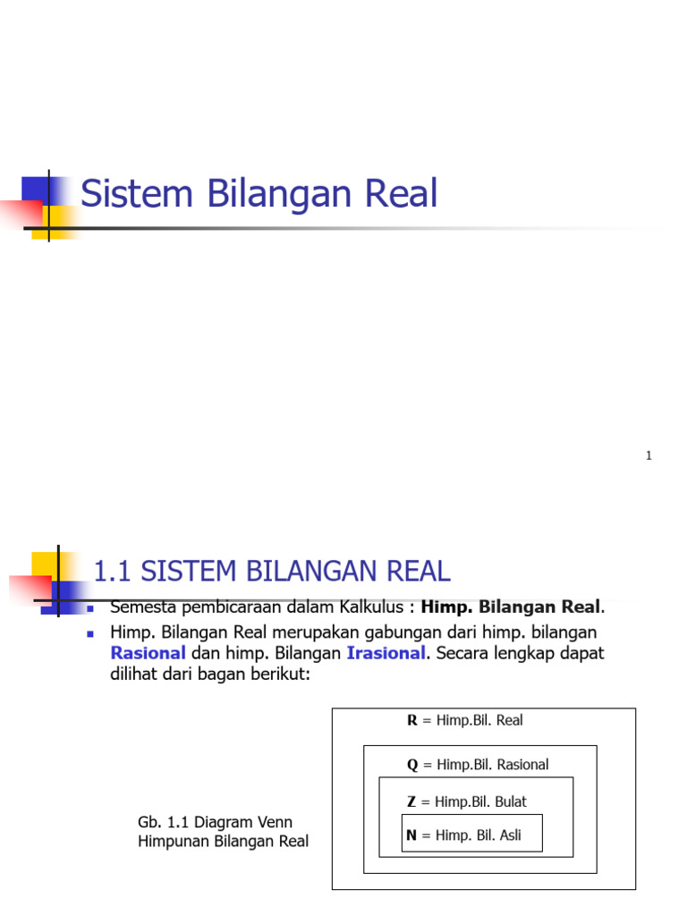 2 Sistem Bilangan Real | PDF