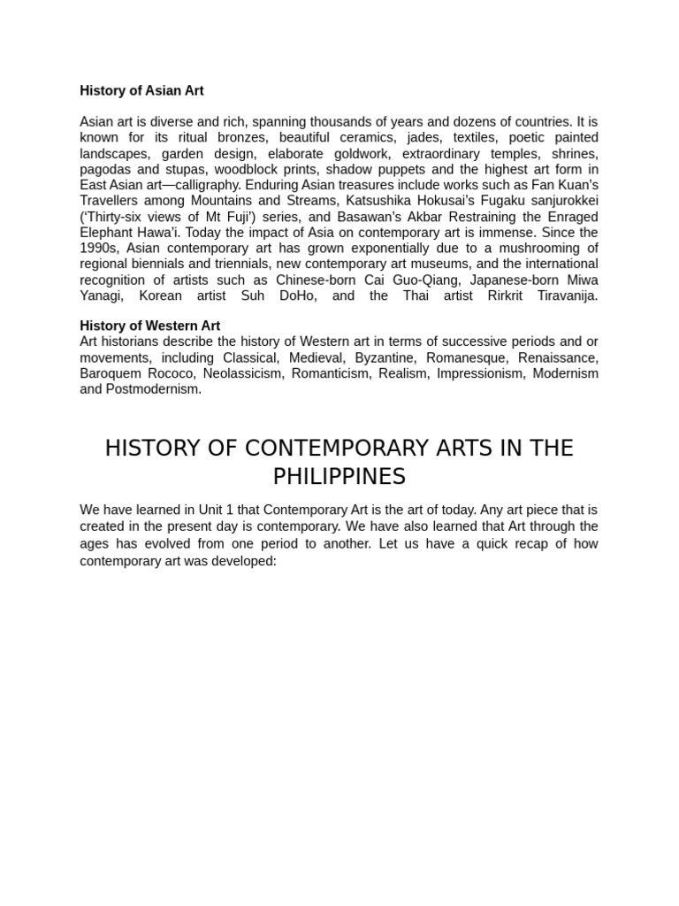 Art History Pdf Paintings Contemporary Art