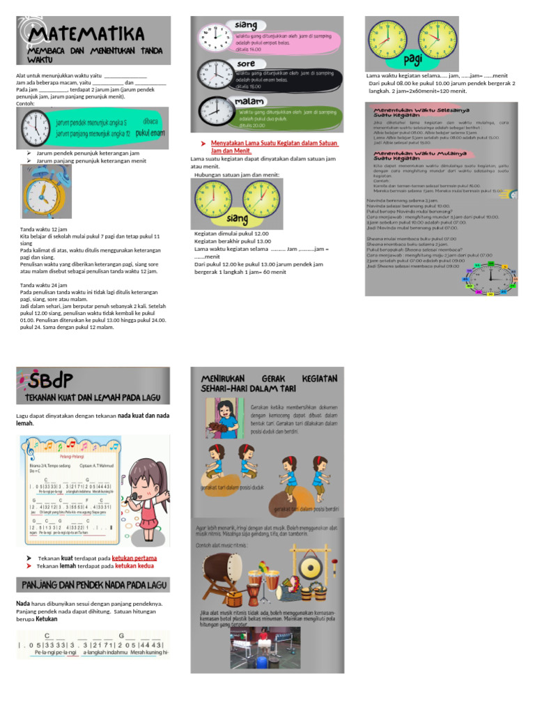 Memahami Penulisan Waktu 12 dan 24 Jam | PDF