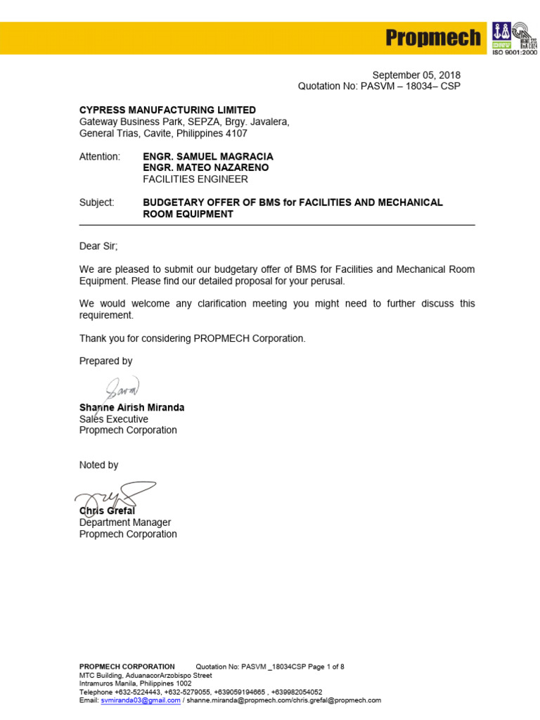 CSP BMS PROPOSAL Signed Signed | PDF | Computer Engineering | Computer Architecture