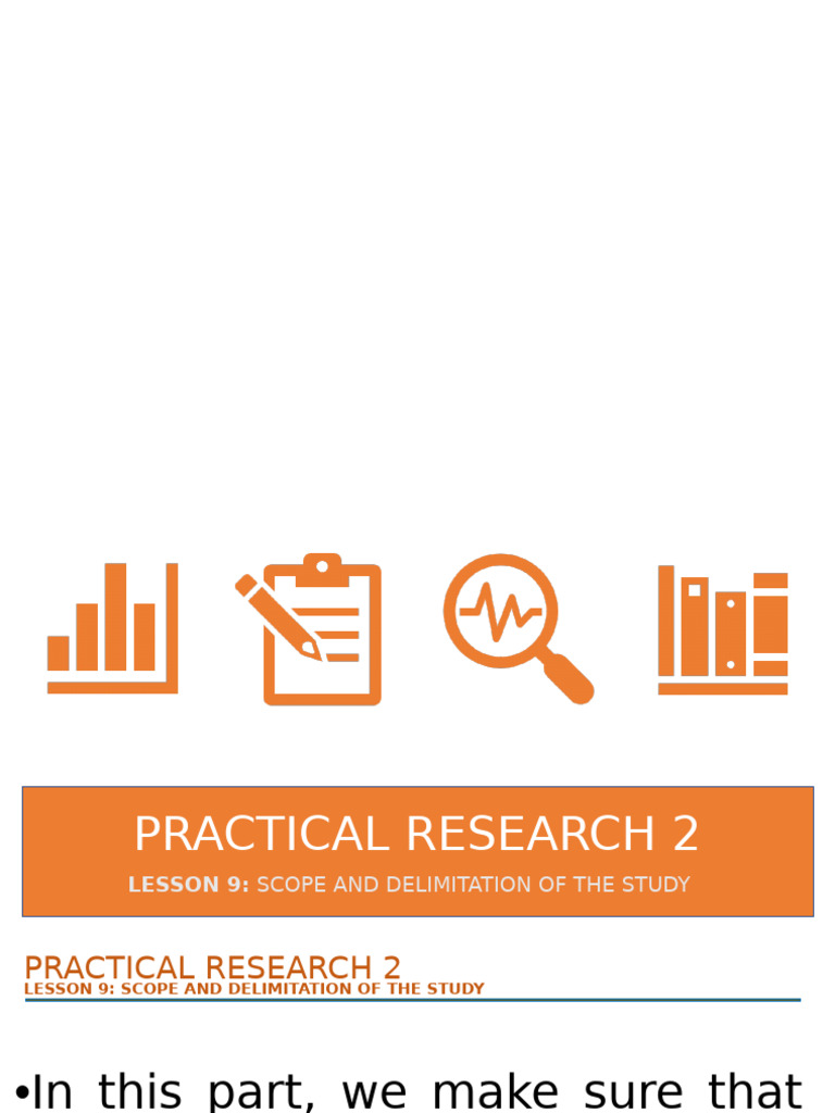 Lesson 9 Scope and Delimitations of The Study | PDF