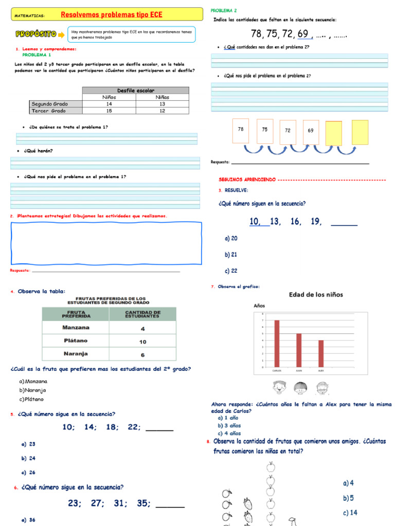 F. Mat. Problemas Tipo ECE | PDF