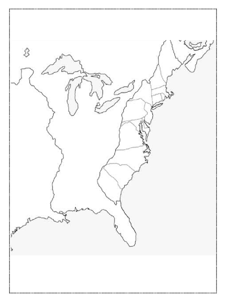 Mapa de Las 13 Colonias | PDF