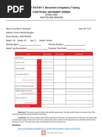 FMS Scoring Sheet | PDF
