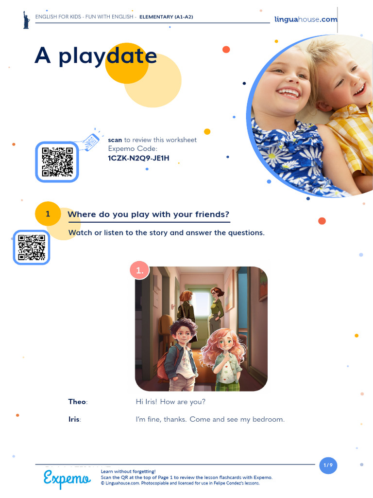 a-playdate-american-english-student | PDF | Bedroom