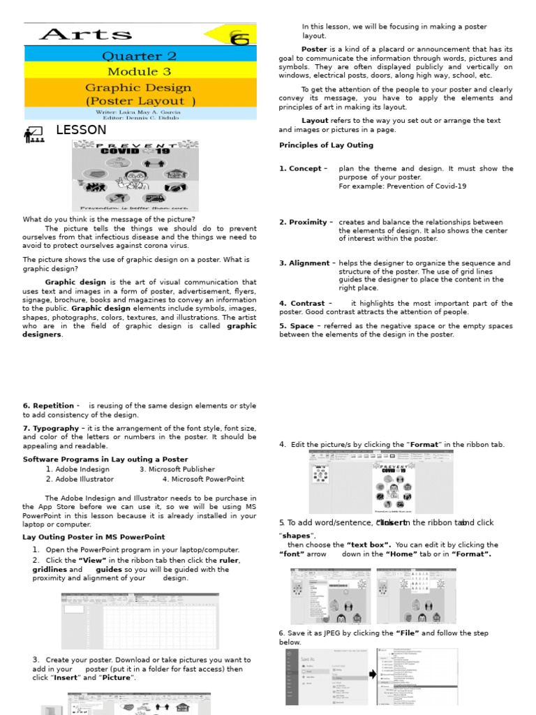 ARTS MODULE | PDF | Graphic Design | Page Layout