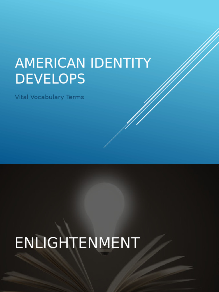 1. American Identity Forms Vocabulary Terms (2020) | PDF