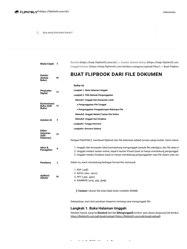 Membuat Flipbook Dari File Dokumen - FlipHTML5 | PDF