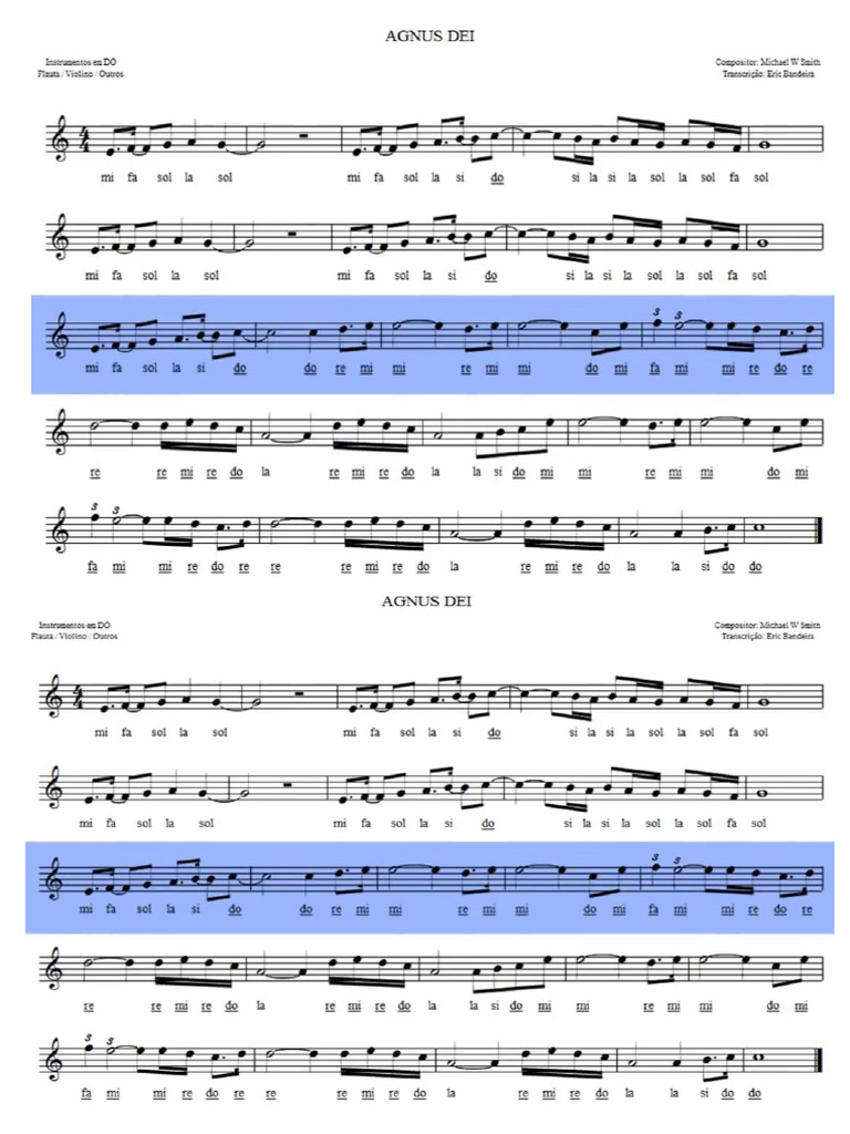 Agnus Day Flauta | PDF