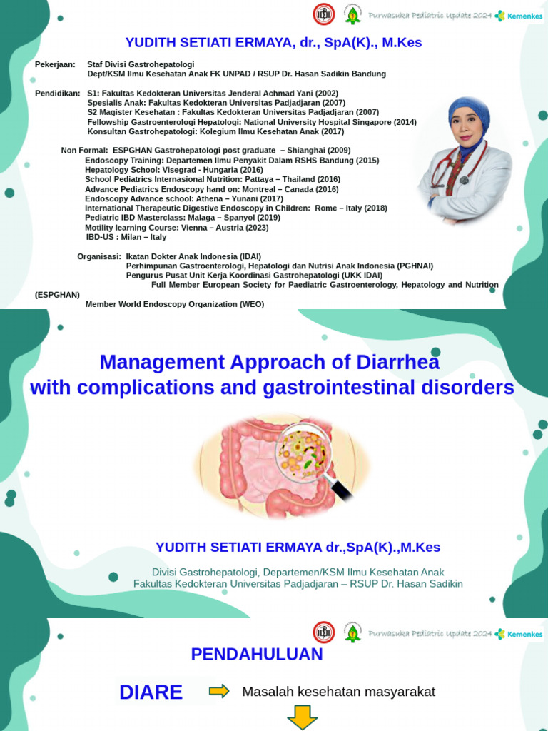 Management Approach of Diarrhea With Complications and Gastrointestinal ...