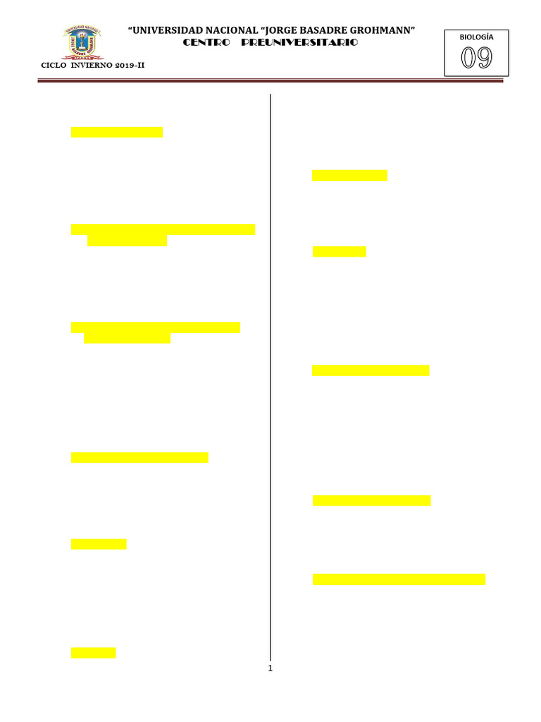 9na Pract Cepu Invierno 2019 II Aparato Digestivo y Sistema Circulatorio Con Clave | PDF ...