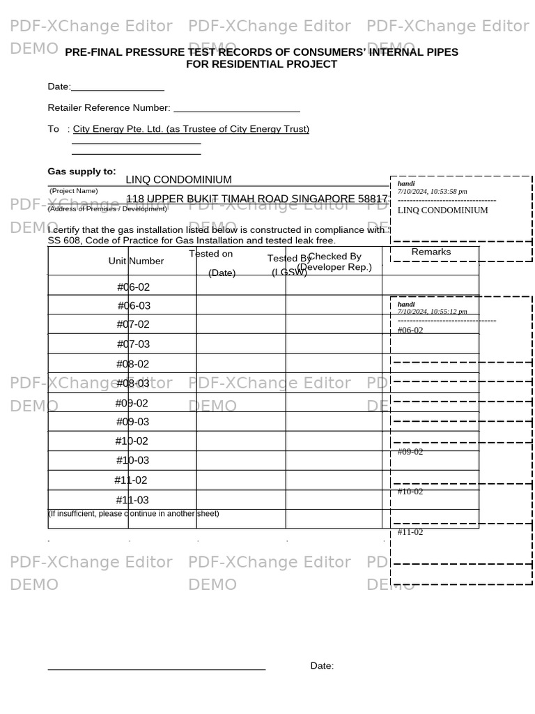 Form-CG_DR-12 Dwelling Units[1] | PDF | Gases | Mechanical Engineering