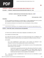 CLRA Act 1970 Overview and Provisions | PDF | License | Employment