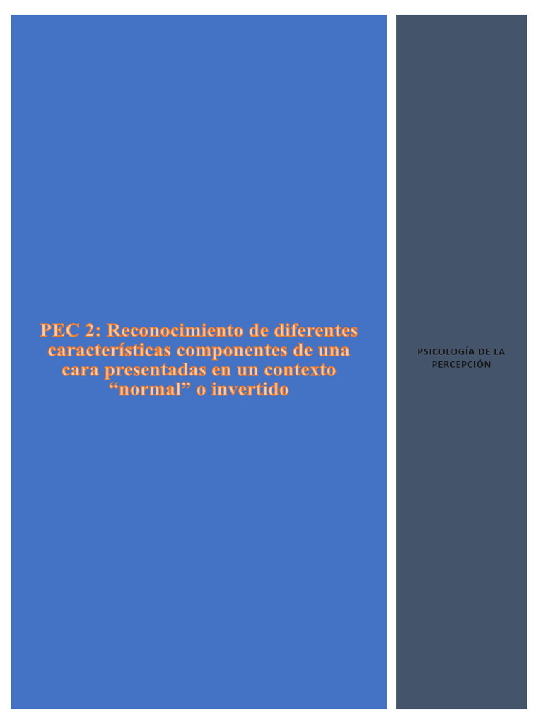 Puyal Barcelona Laura PEC2 | PDF | Experimentar | Percepción