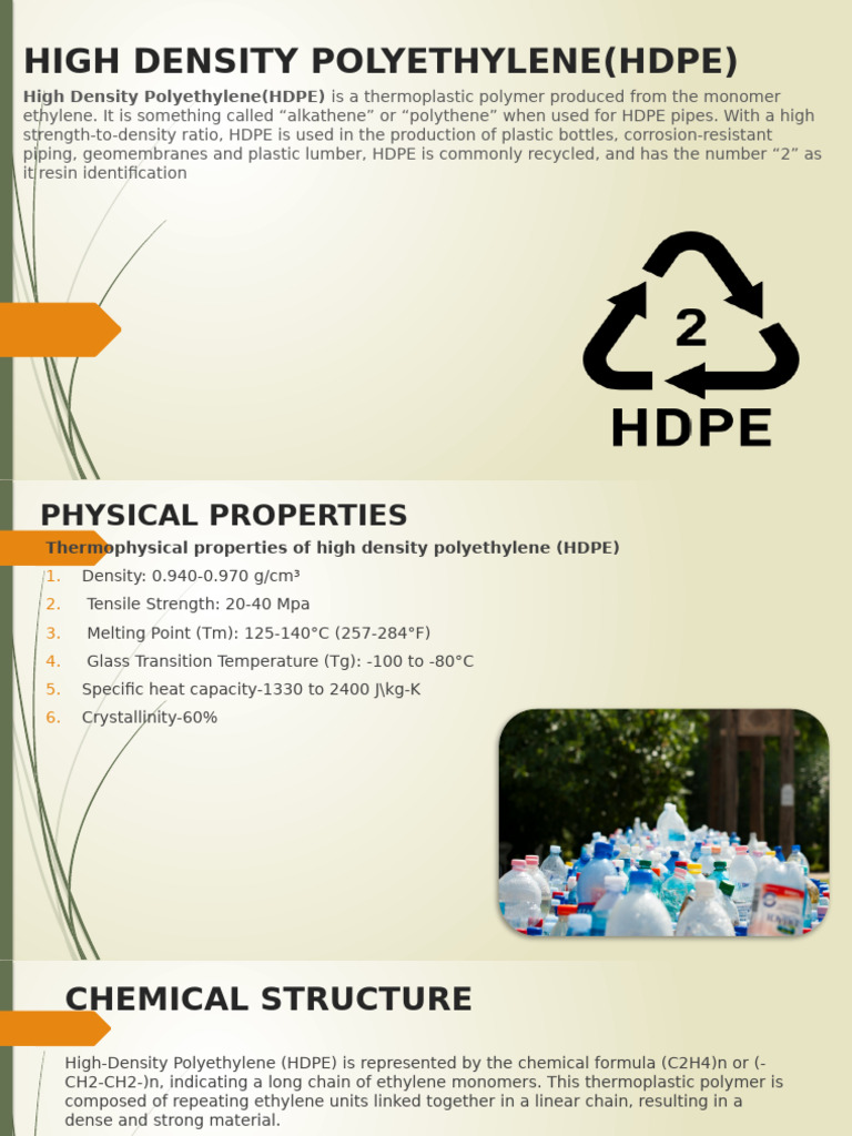High Density Polyethylene (Hdpe) | PDF
