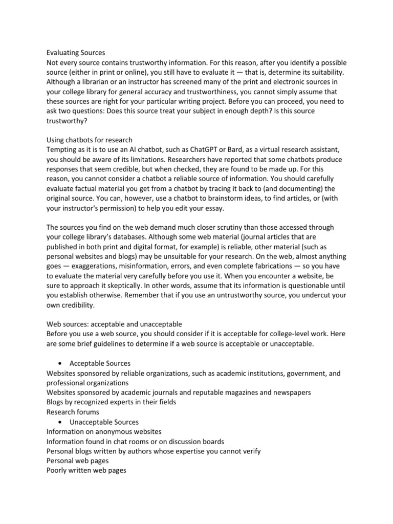 Patterns - Evaluating Sources | PDF | Bias | Accuracy And Precision