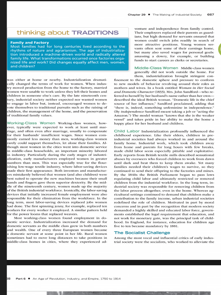 Impact of Industrialization on Women and Child Labor | PDF | Economies