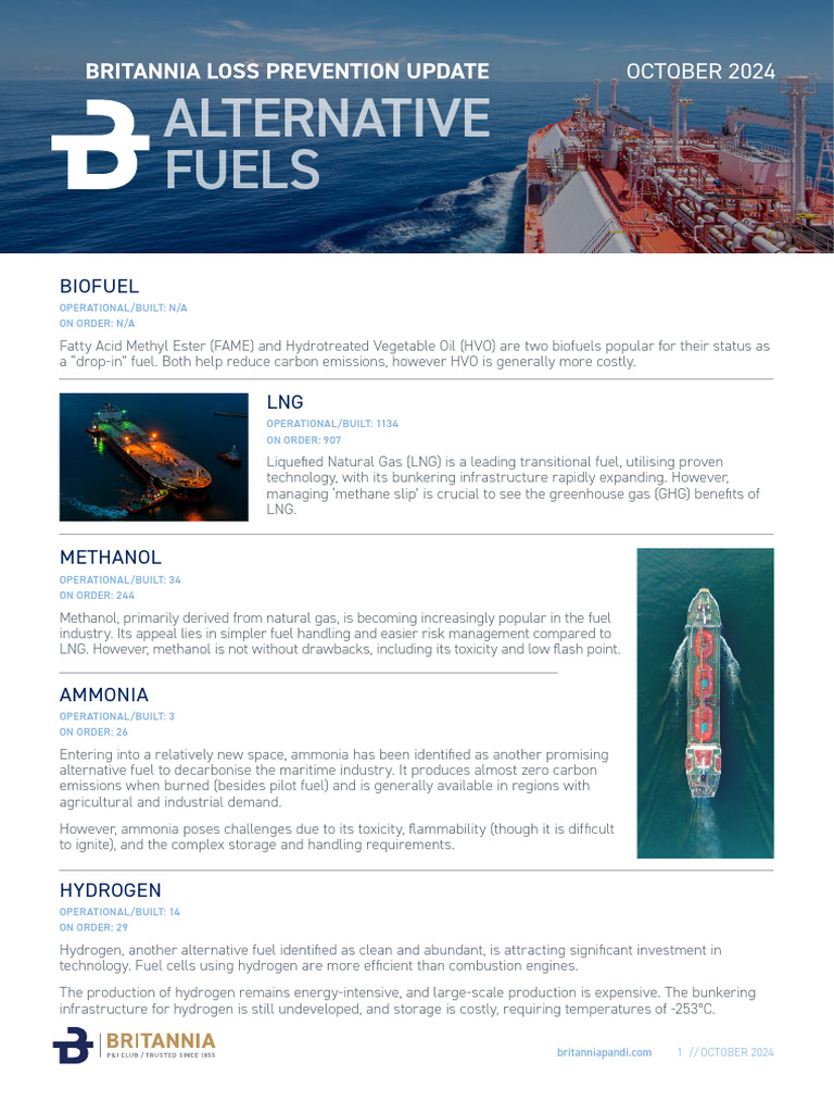 An - Update - On - Alternative - Fuels - in - The - Maritime - Industry - 1730383790.pdf Version ...