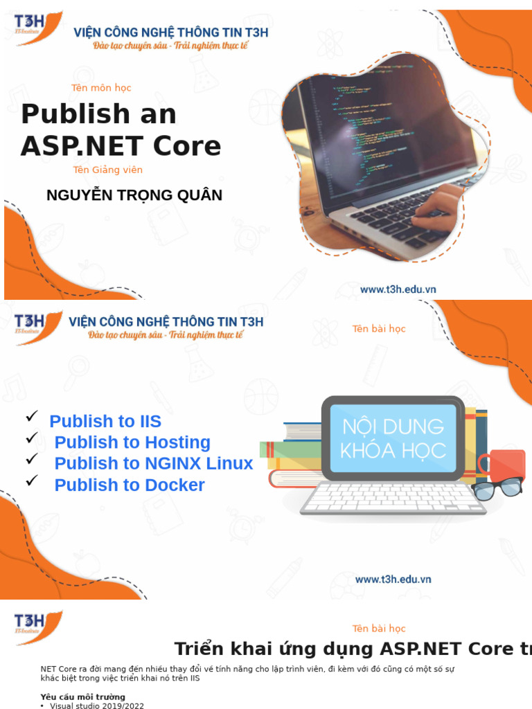 Publish an ASP.NET Core | PDF Publish an ASP.NET Core | PDF