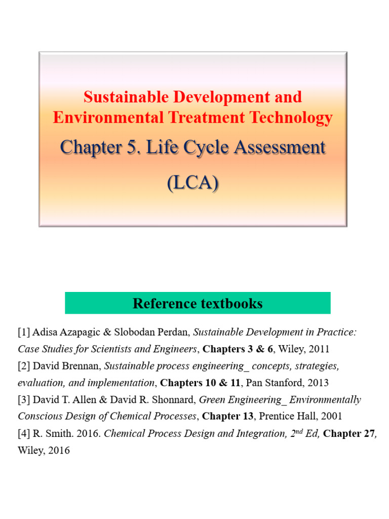 Chapter 5 Life Cycle Assessment (LCA) | PDF | Life Cycle Assessment ...