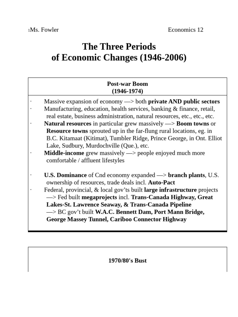 3 Periods of Economic Changes-NOTES | PDF | Business Cycle | Austerity