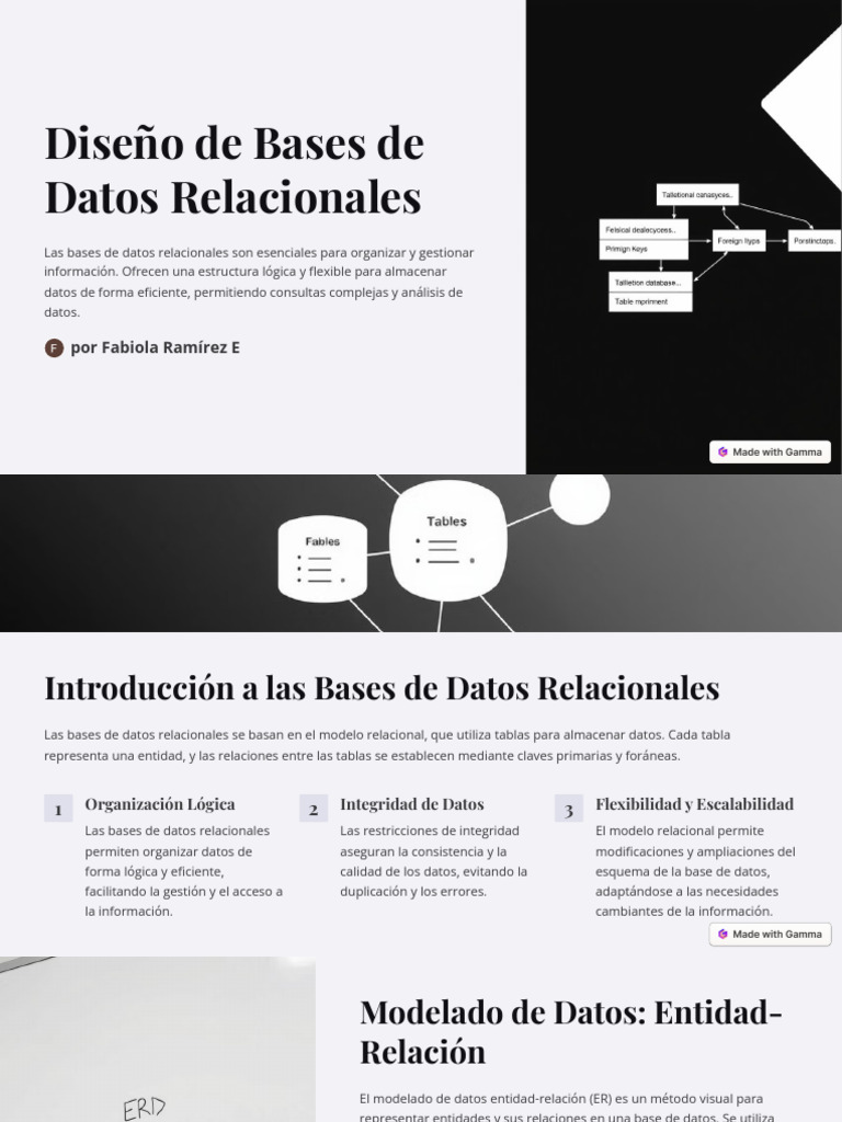 Diseno de Bases de Datos Relacionales | PDF | Base de datos relacional | Bases de datos