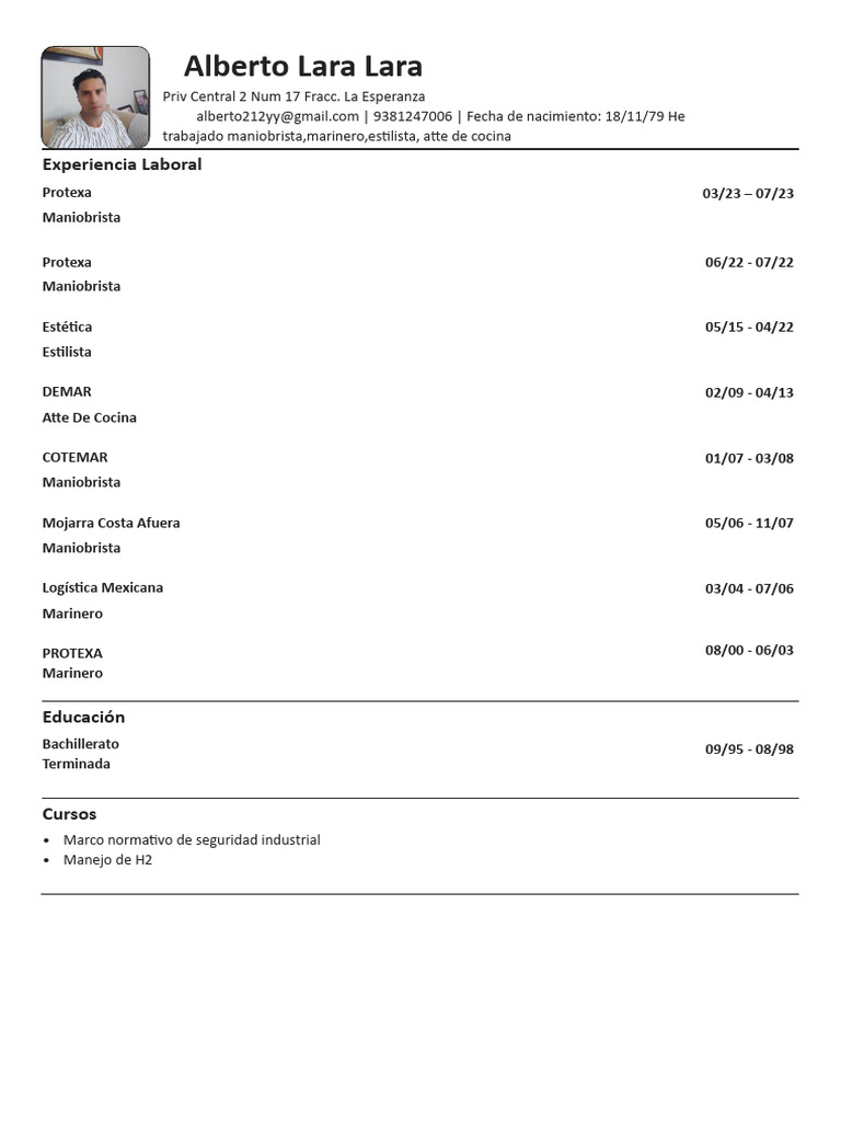 Alberto Lara Lara - CV 2023 | PDF