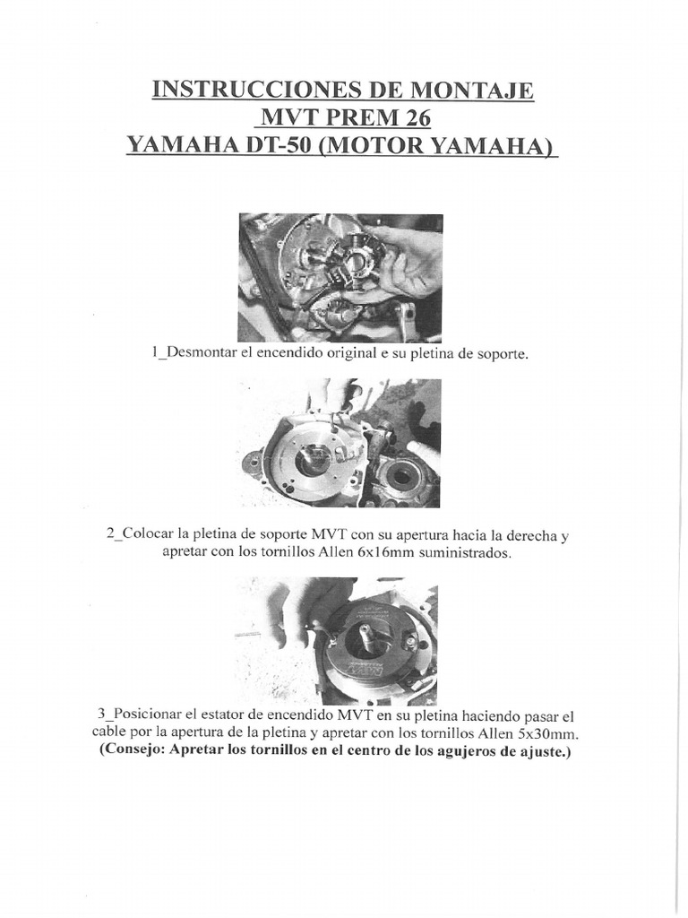 Manual Rotor MVT Prem 26 | PDF