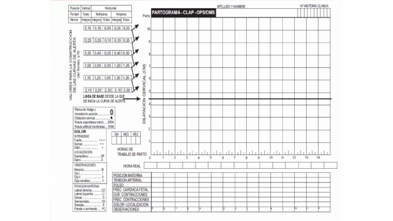 Hoja Partograma | PDF
